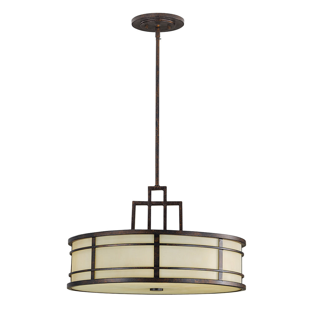 Decolight Etta Bronze Art Deco Inspired Ceiling Pendant Light ...
