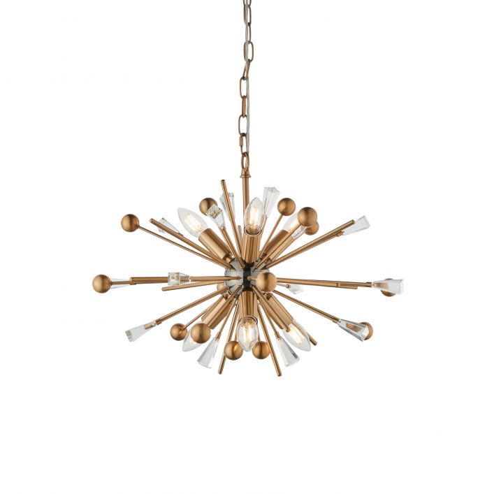 Decolight Toscana Starburst Ceiling Pendant Light Aged Brass– Decolight Ltd