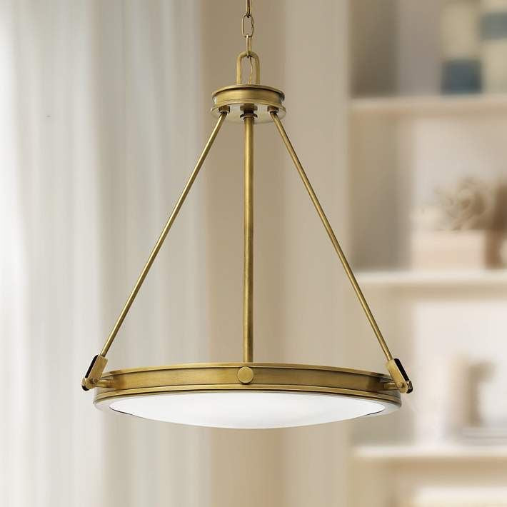 Collier 4 Light Pendant Heritage Brass– Decolight Ltd